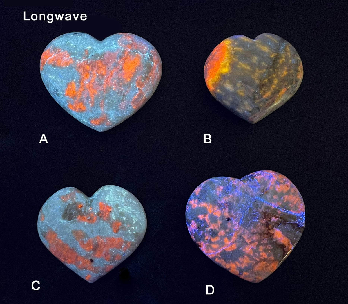 Afghan Sodalite Hackmanite Polished Fluorescent Heart | MinerShop